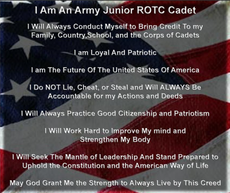 Cadet Creed - Philadelphia Military Academy At Elverson